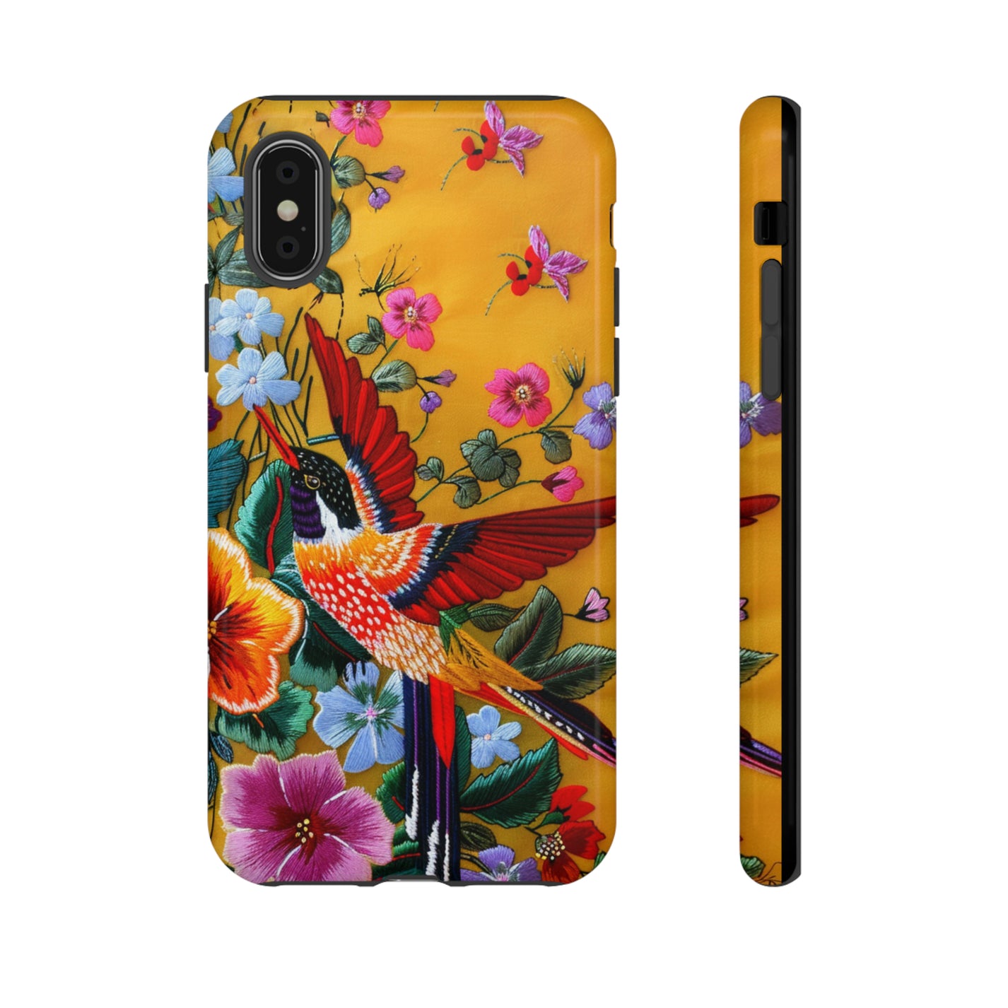 Mexican Style Embroidery Hummingbird Phone Case for iPhone 15, 14, Pro ...
