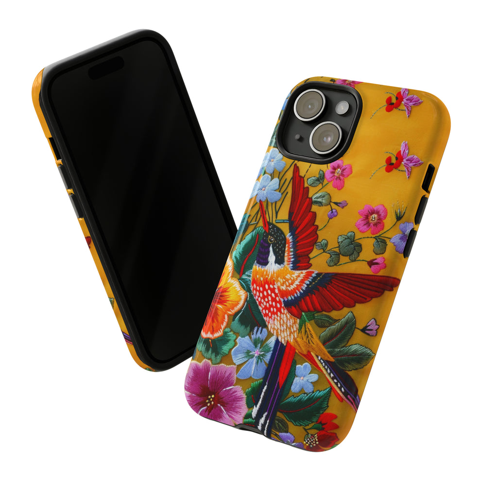 Mexican Style Embroidery Hummingbird Phone Case for iPhone 15, 14, Pro ...