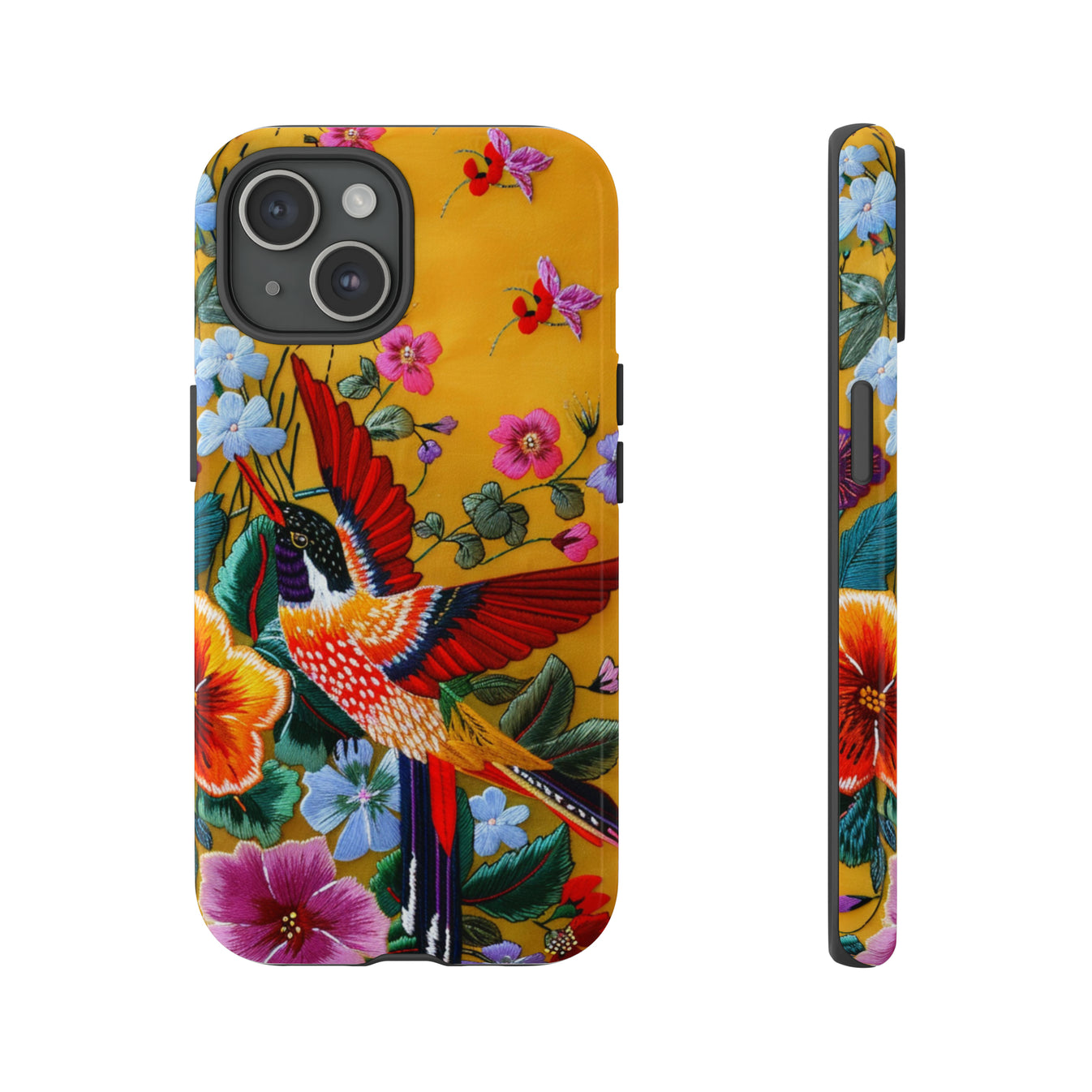 Mexican Style Embroidery Hummingbird Phone Case for iPhone 15, 14, Pro ...