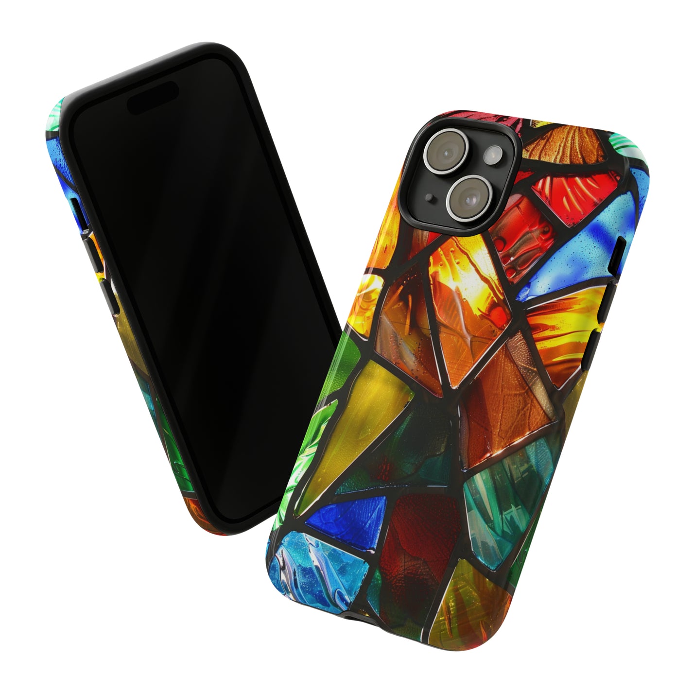 Color Explosion Abstract Stained Glass Phone Case for iPhone 15, 14 ...